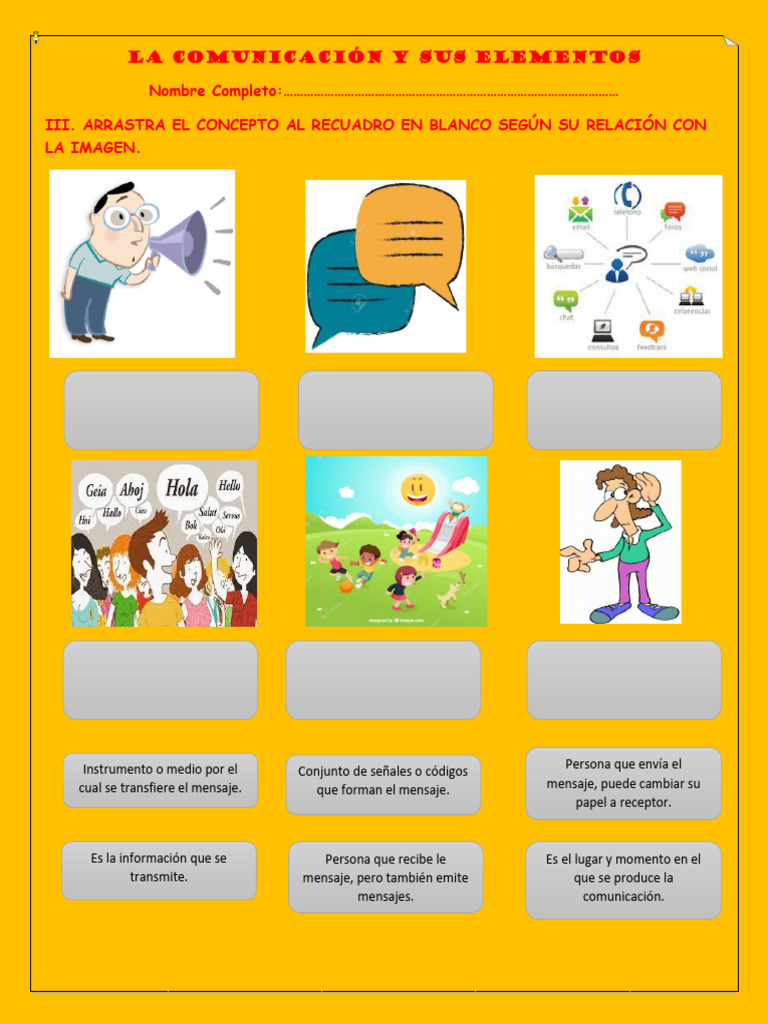 PRACTICA DE LA COMUNICACIÓN Y SUS ELEMENTOS | PDF