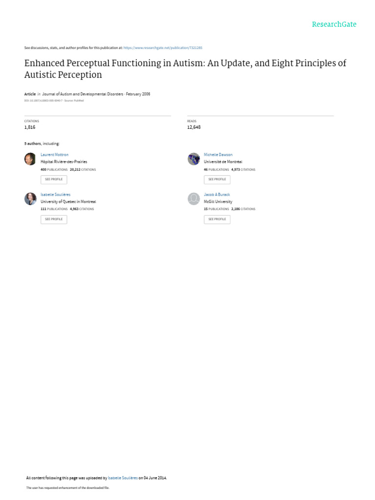 Enhanced_Perceptual_Functioning_in_Autism_An_Updat | PDF | Perception ...
