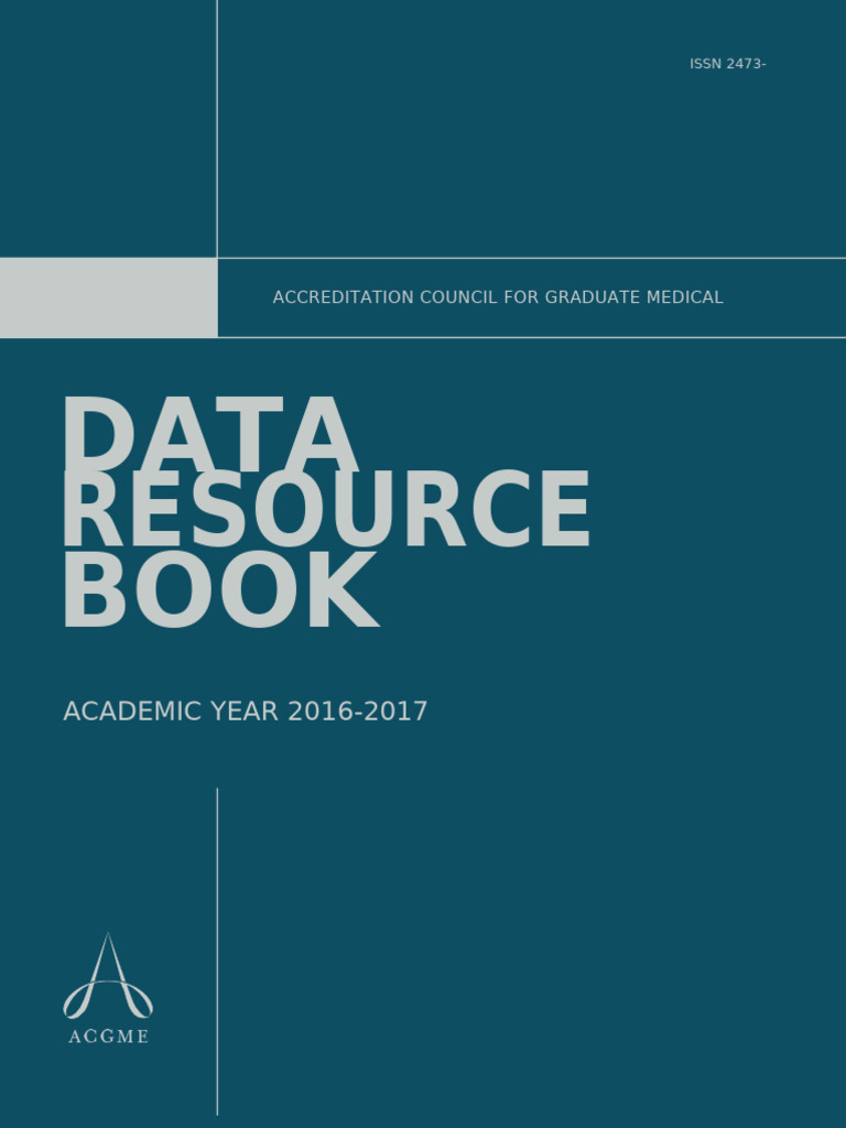 2016-2017 Acgme Databook Document | PDF | Medical Education | Medicine