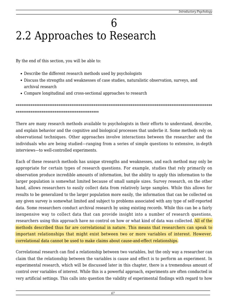 CHPT 2.2 Correlational Research Methods | PDF