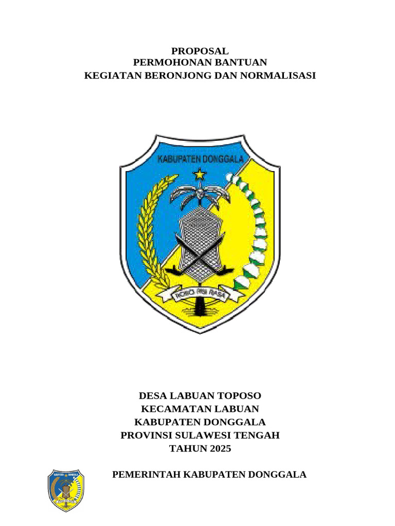 Proposal Kegiatan Beronjong Dan Normalisasi | PDF