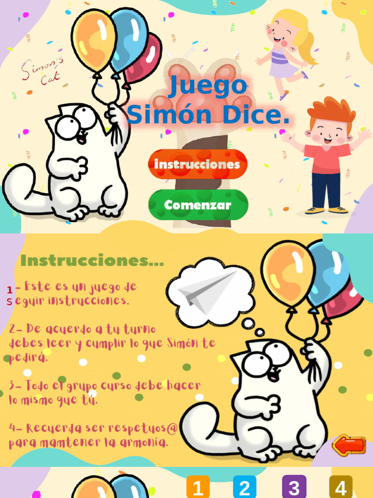 Juego Simón Dice | PDF