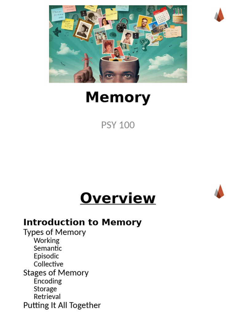 Memory (Encoding, Storage, Retrieval) | PDF | Recall (Memory) | Memory