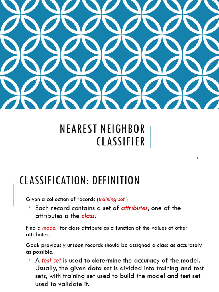 Classification (K-Nearest Neighbor) | PDF | Statistical Classification | Applied Mathematics