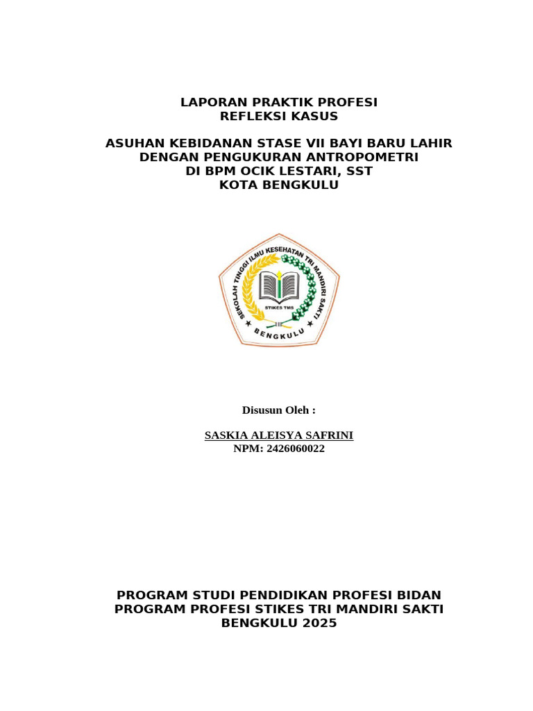 RK PENGUKURAN ANTROPOMETRI - KIA (1) | PDF