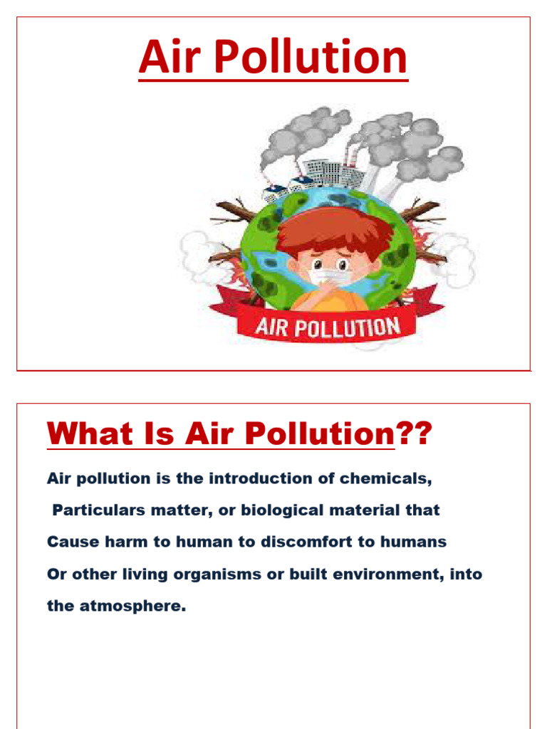 Understanding Air Pollution Types and Effects | PDF