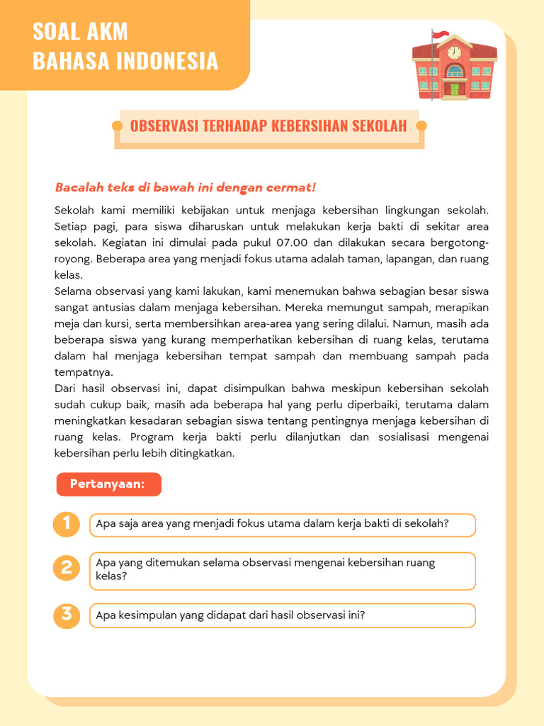 Soal AKM B.indonesia | PDF