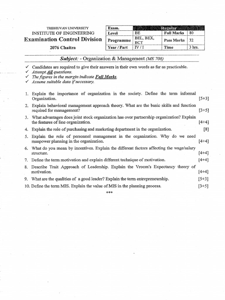 Organization - Management | PDF