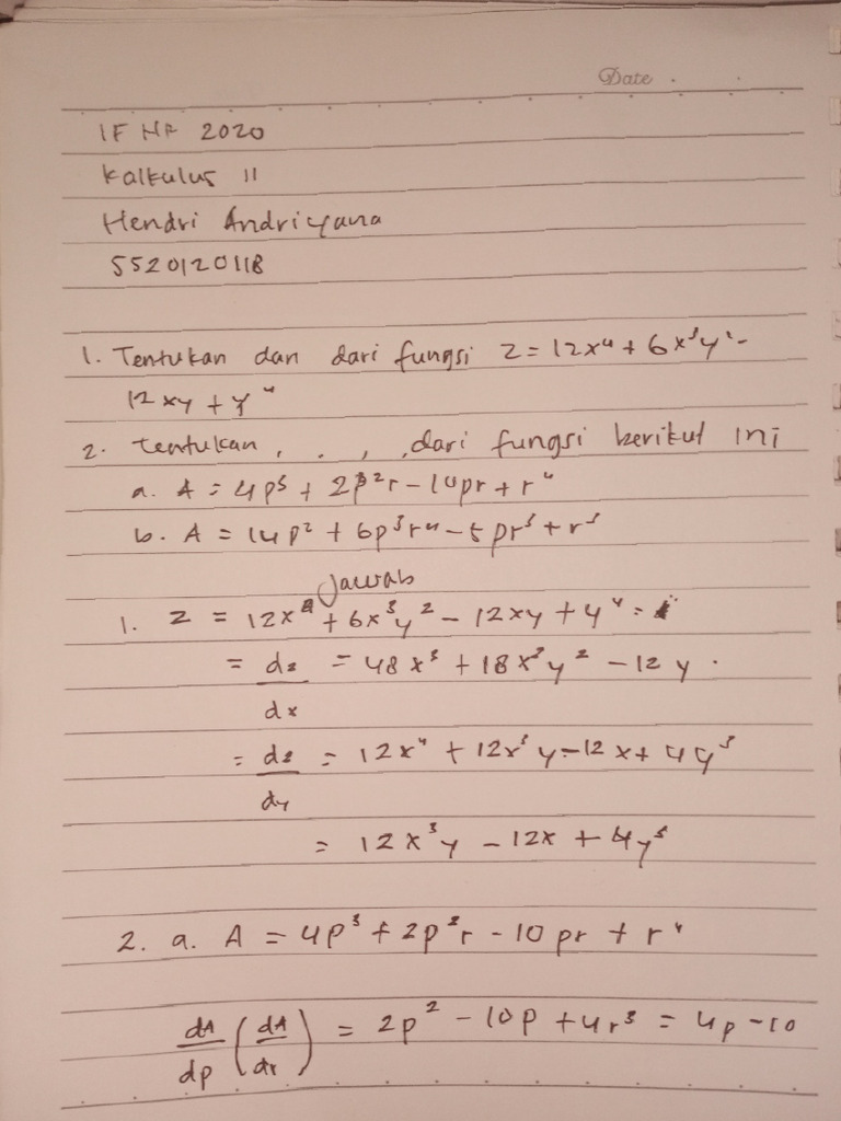 Tugas Kalkulus | PDF