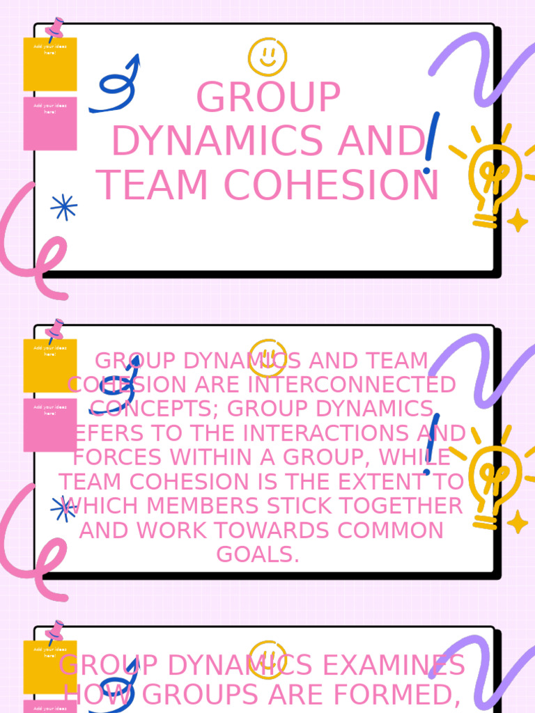 Group Dynamics and Team Cohesion | PDF | Group Cohesiveness | Team Building
