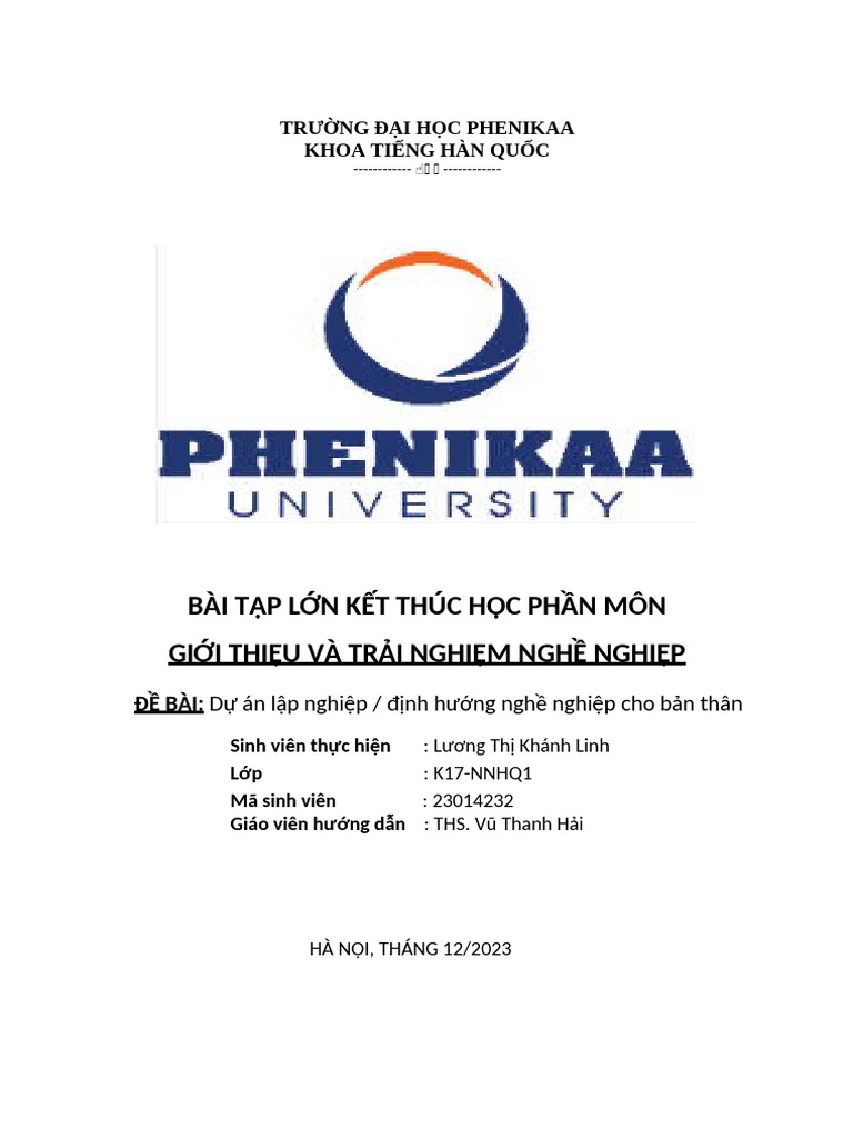 TRƯỜNG ĐẠI HỌC PHENIKAA | PDF