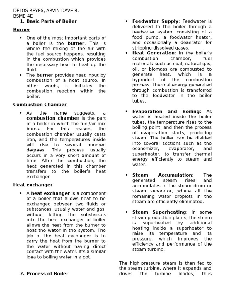 Boiler Components and Power Generation | PDF | Boiler | Power Station