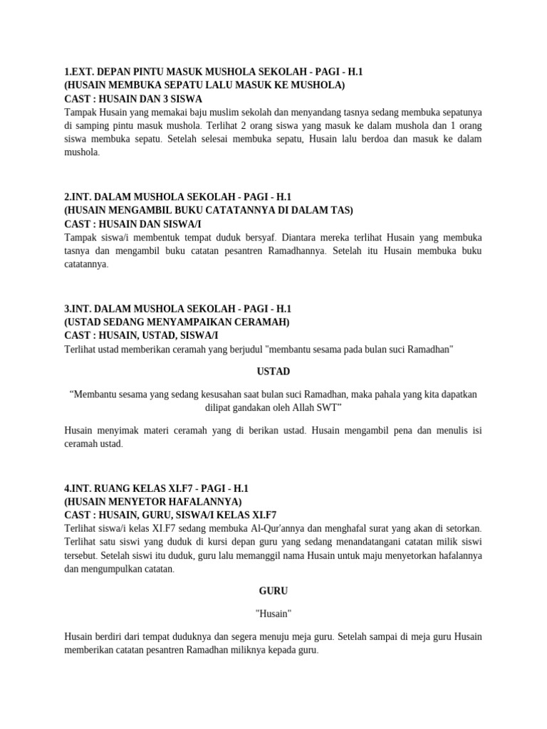 Naskah Pesantren Ramadhan 2 | PDF