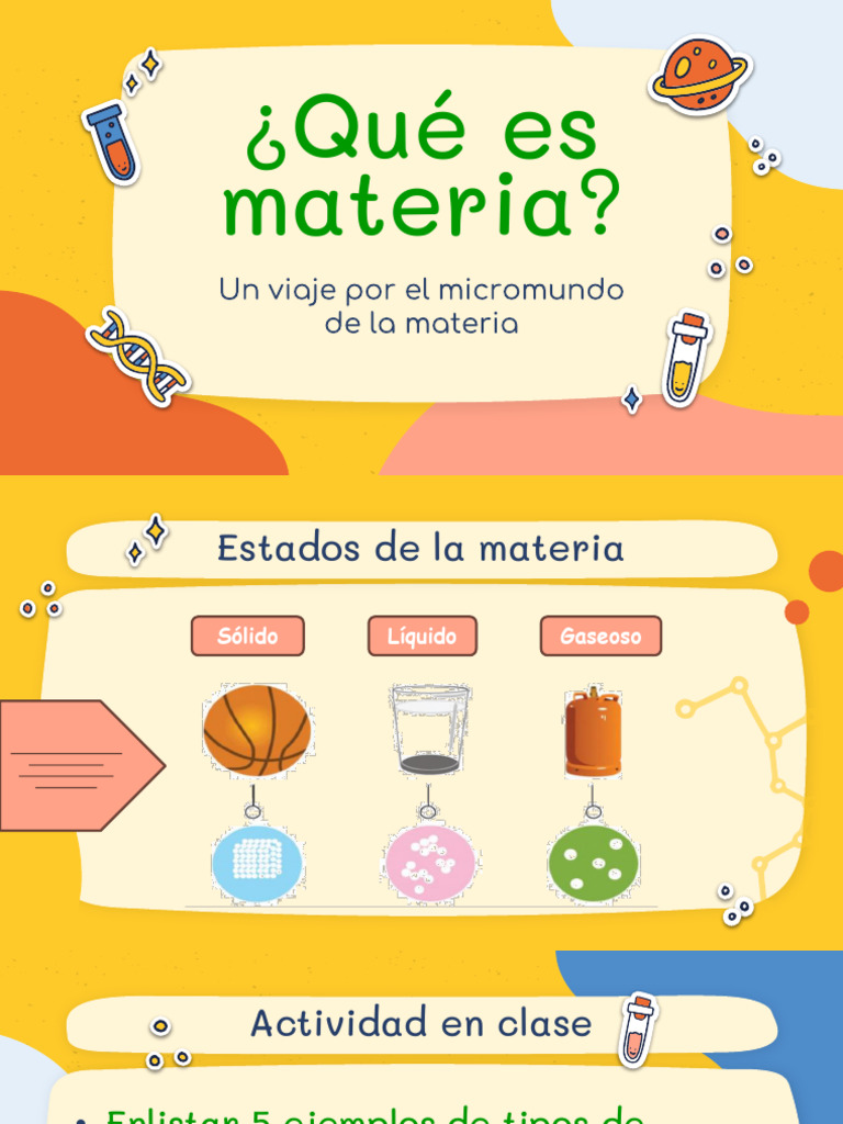 Que Es Materia - Actualizado-1681742827707 | PDF | Importar | Química
