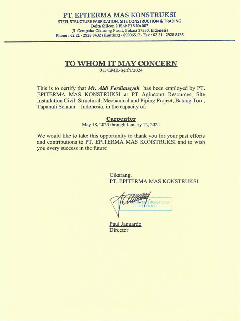 PT Epiterma Mas | PDF