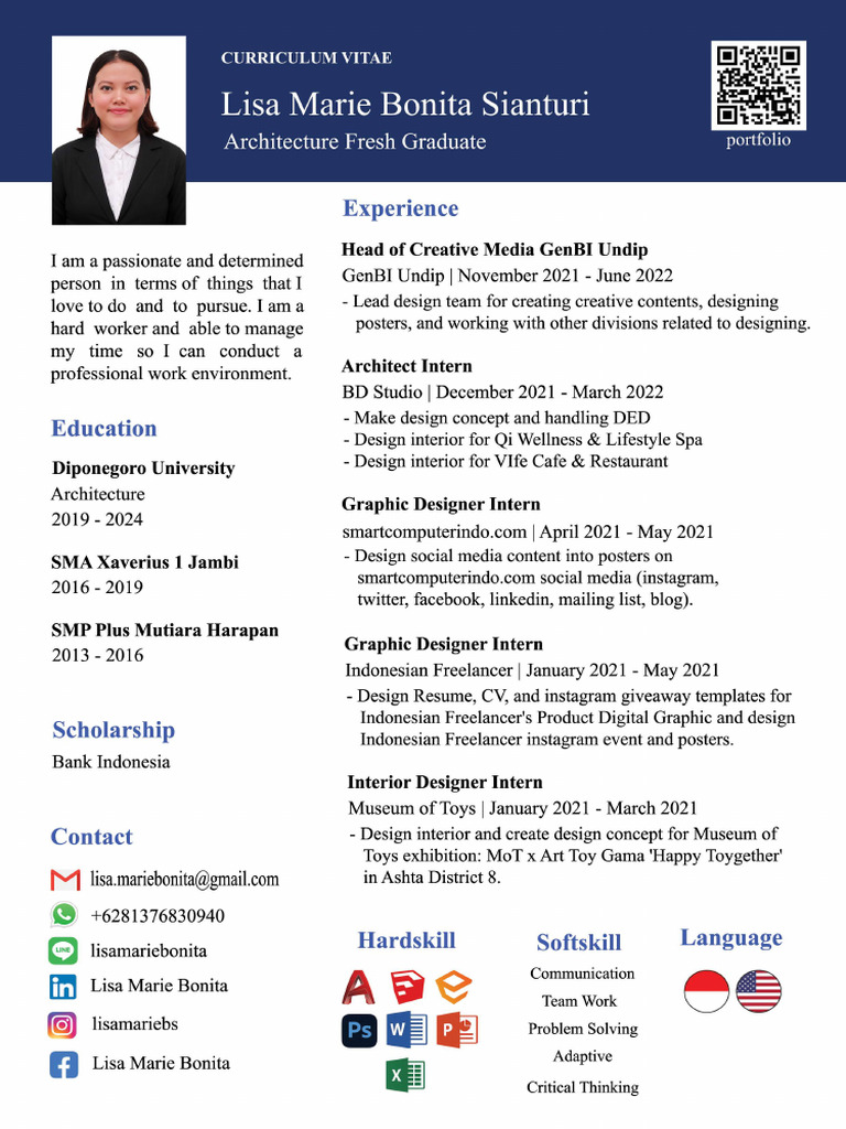 CV - Lisa Marie Bonita Sianturi | PDF