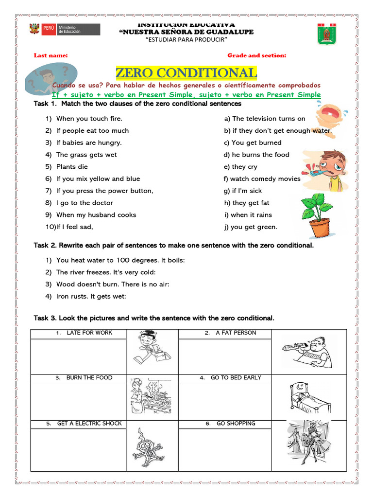 zero-conditional-fun-activities-games-grammar-drills_37212 | PDF