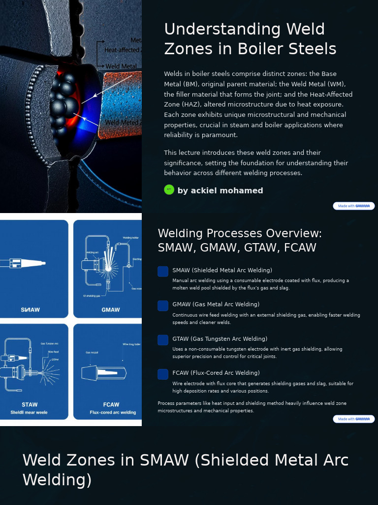 Understanding Weld Zones in Boiler Steels | PDF | Welding | Construction