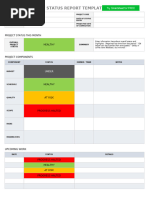 Stoplight Project Status Report Template | PDF