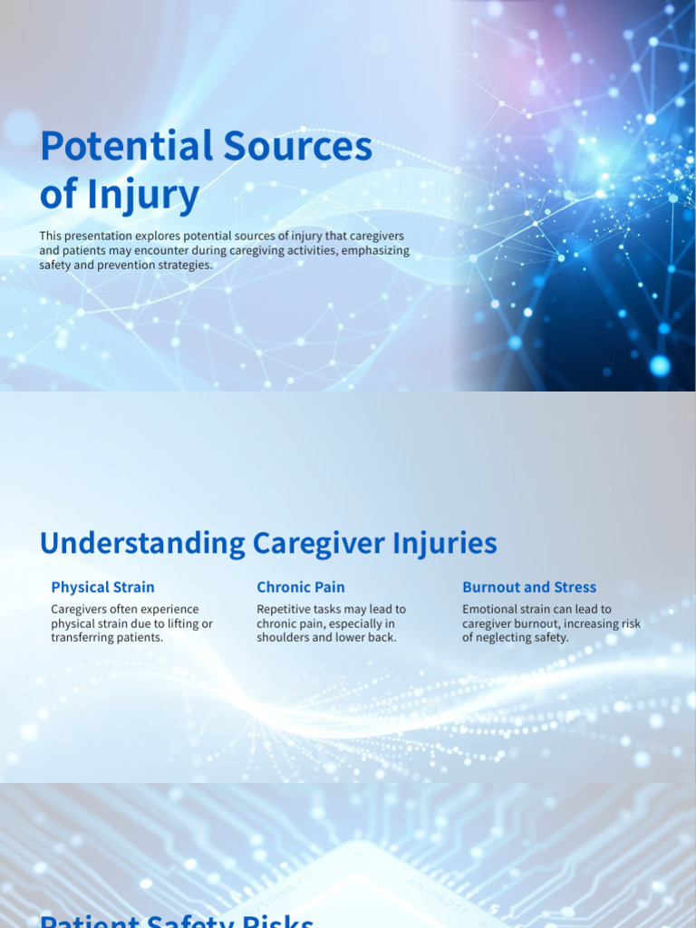 Potential Sources of Injury | PDF | Caregiver | Risk