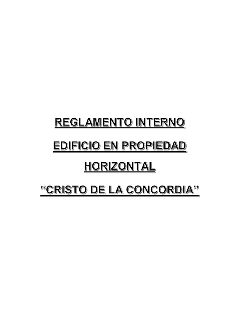 Reglamento Interno - Edificio 2025 | PDF | Propiedad | Multa (pena)