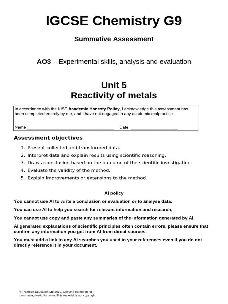AO3 Mass Change of Electrodes | PDF | Validity (Statistics) | Data