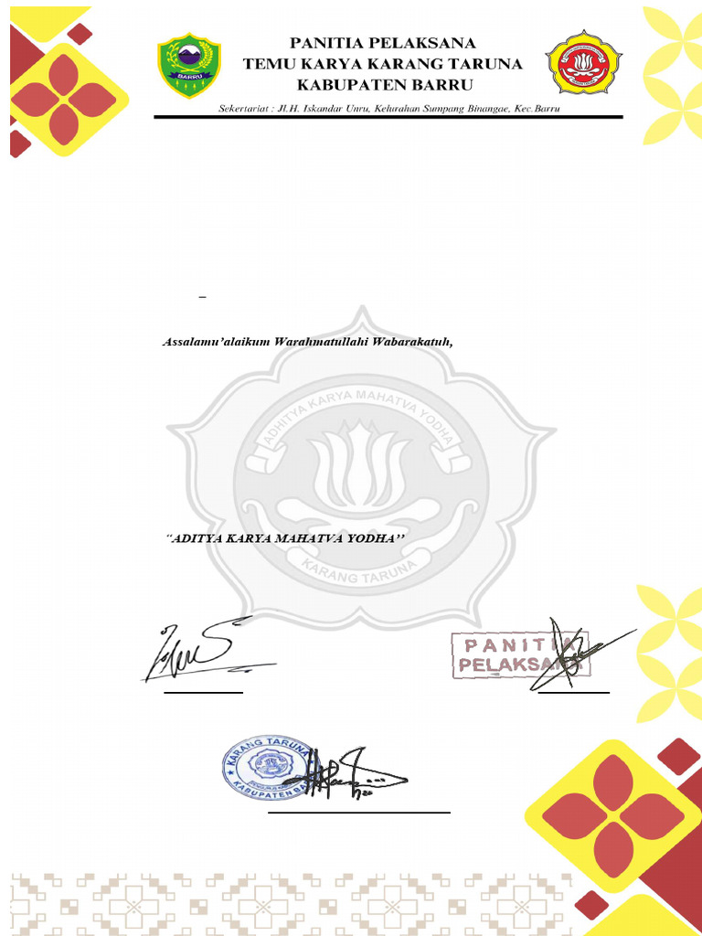 Contoh Surat Undangan | PDF