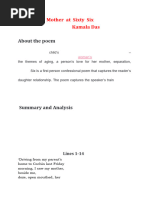 Poem for My Mother: A Complex Bond | PDF | Poetry