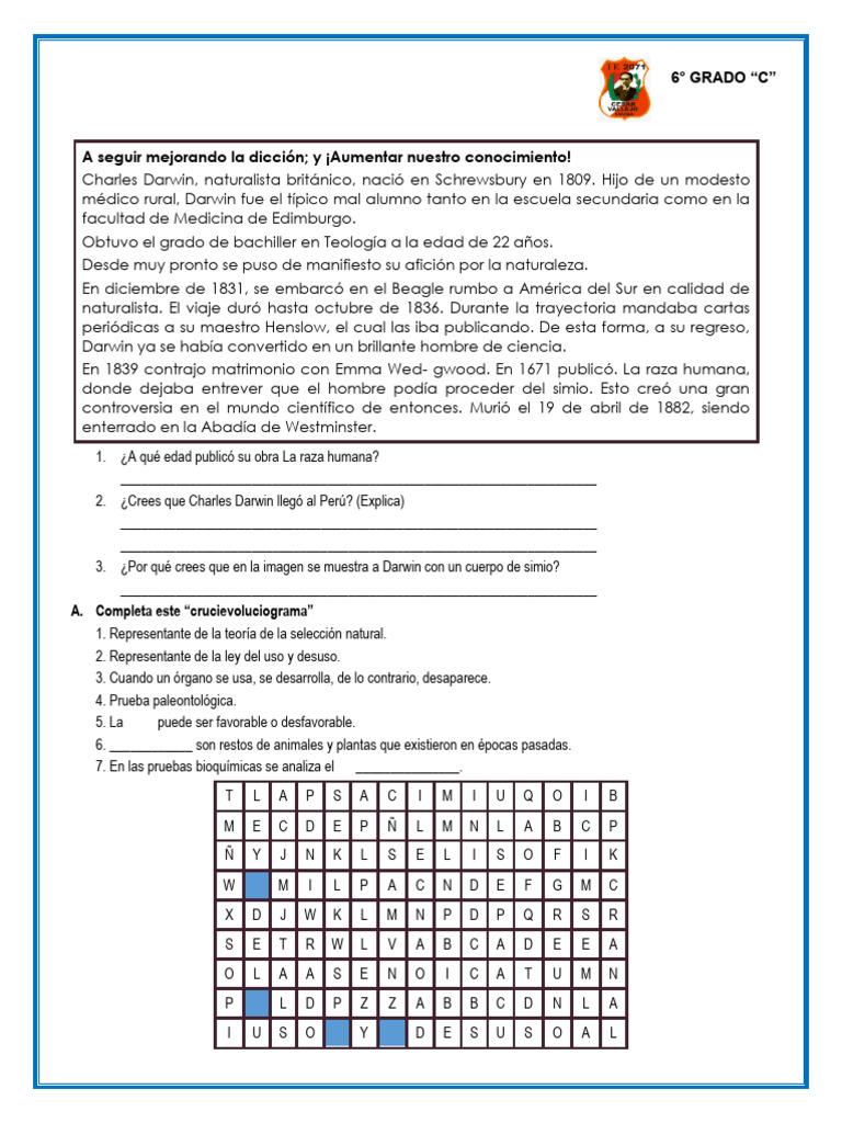 CYT - EVOLUCION DE LOS SERES VIVOS | PDF | Charles Darwin | Biología