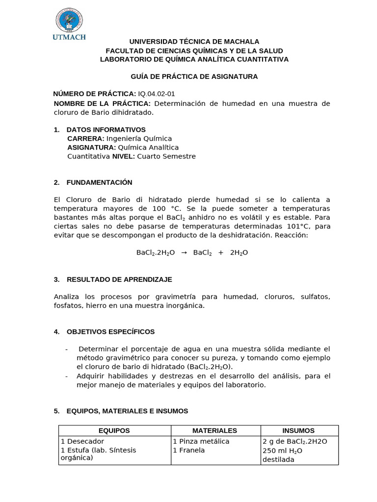 Guías de Prácticas 33 (1) | PDF | Valoración | Química