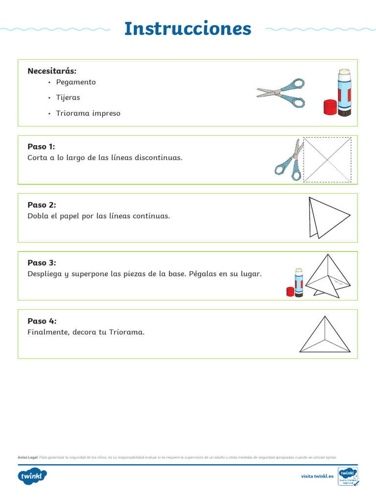 Instrucciones para hacer un Triorama | PDF