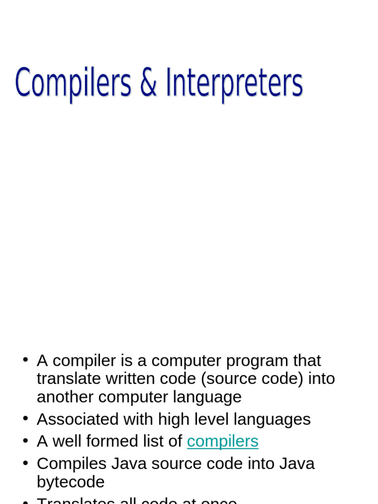 Compiler Sand Interpreters | PDF Compiler Sand Interpreters | PDF