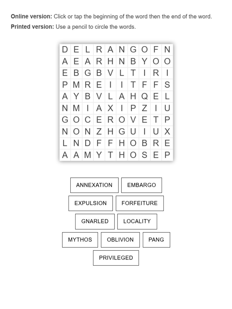Ninja Word Search Challenge | PDF