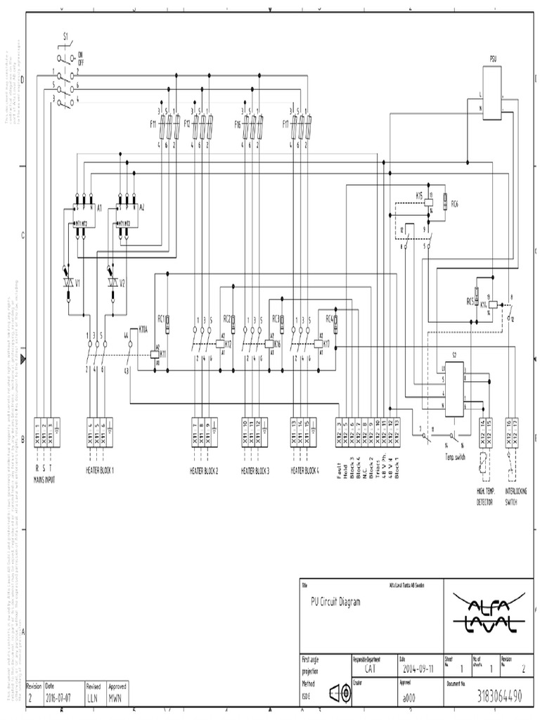 Electrical Diagrams, Larger Cabinets - 3183064490 - v2 | PDF