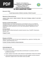 Ai Declaration Form Template | PDF | Artificial Intelligence ...