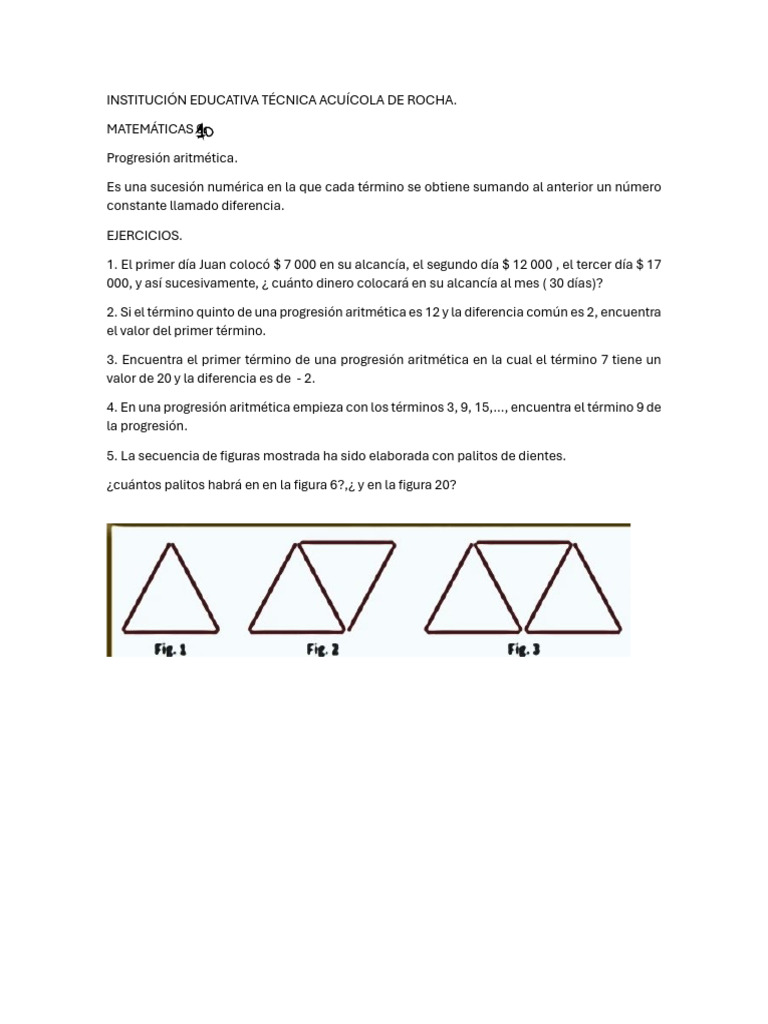Matenatica 9 Progresion | PDF