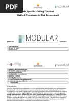 Ceiling Works Methodology | PDF | Drywall | Building Engineering