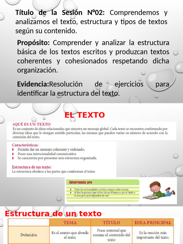 Estructura y Tipos de Textos Según Su Contenido | PDF