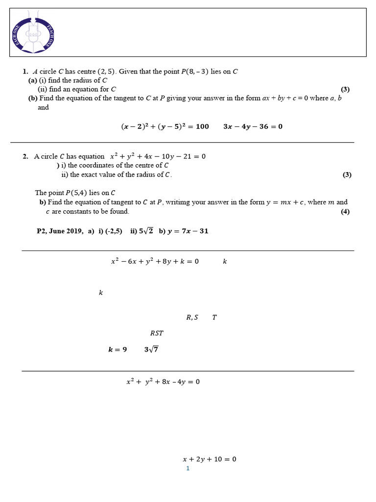 Coordinate Geometry Worksheet - Daacab56-91bd-40b9-9 - 250120 - 103312 ...