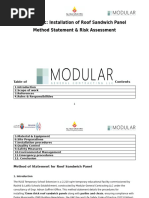Method Statement - Roof Installation 06.01.22 | PDF | Roof | Building ...