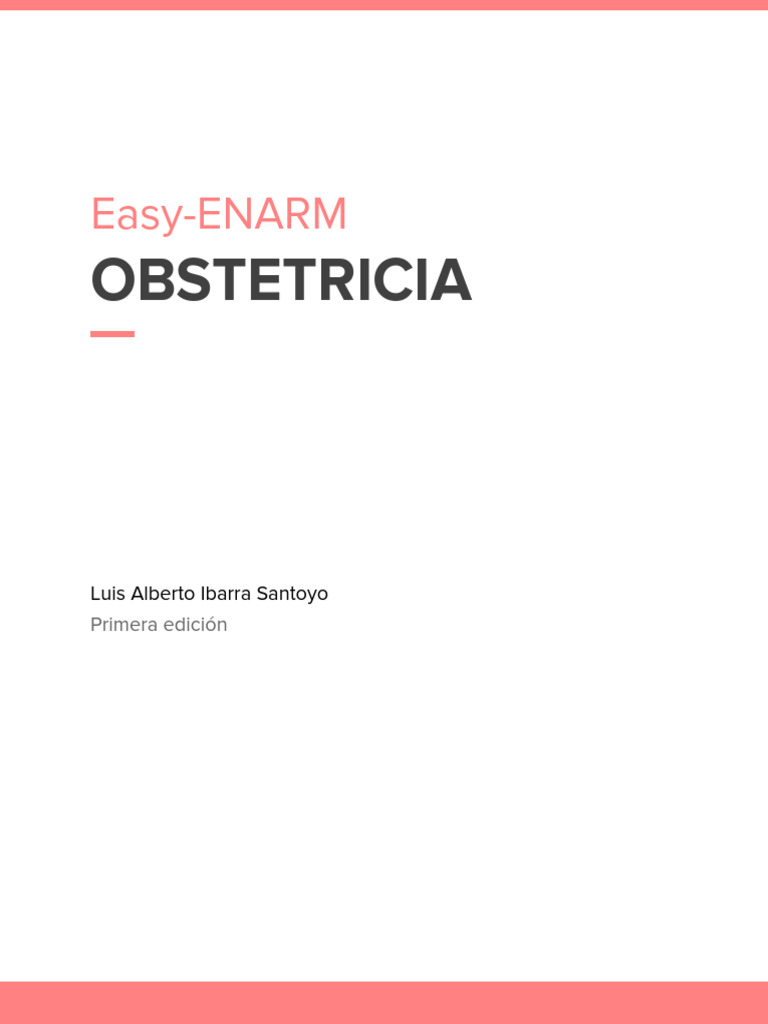 Guía de Obstetricia para el ENARM | PDF | Parto | El embarazo