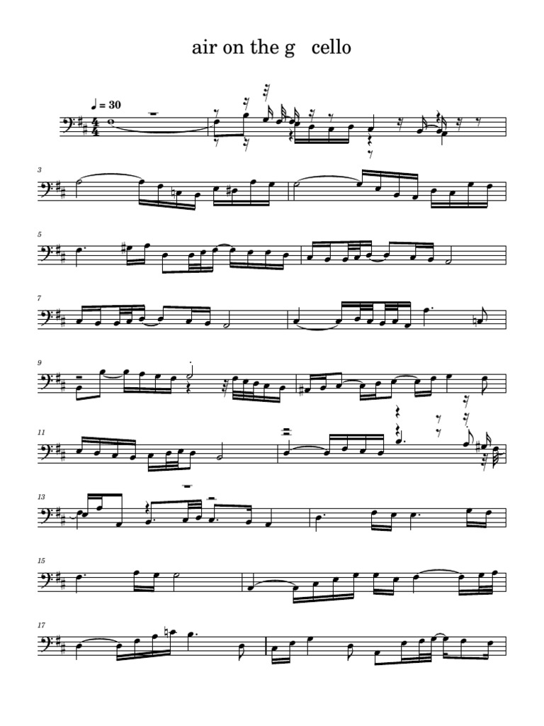 Cello Air Notation Guide | PDF