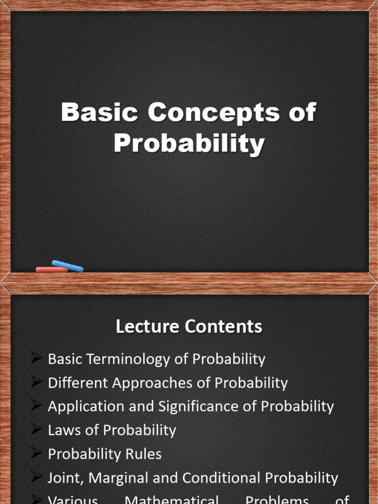 Basic Concepts of Probability (slide) | PDF | Probability | Probability ...