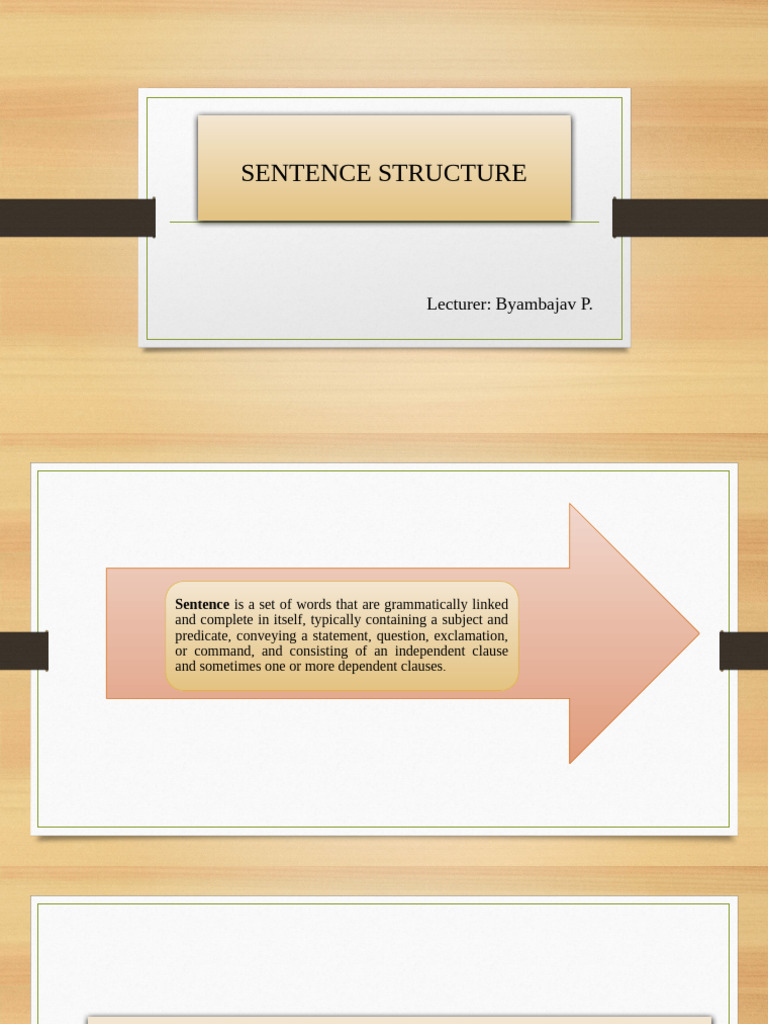 Understanding Sentence Structure and Types | PDF | Clause | Sentence ...