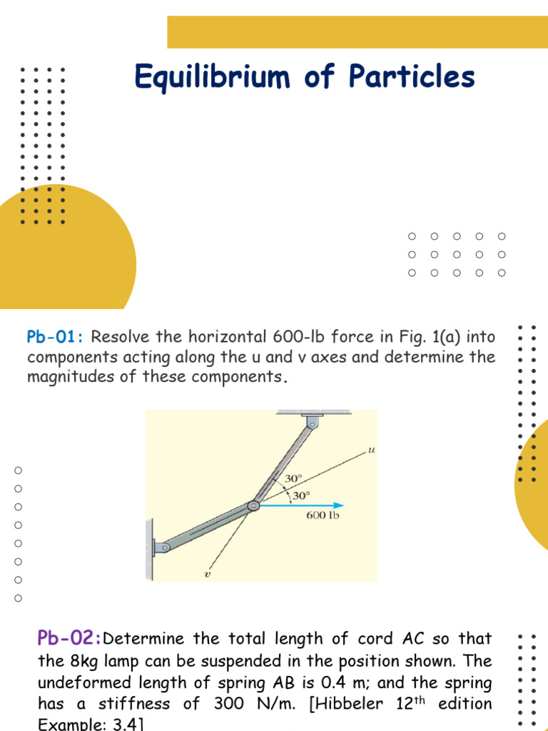 1.3 Equilibrium of Particles | PDF