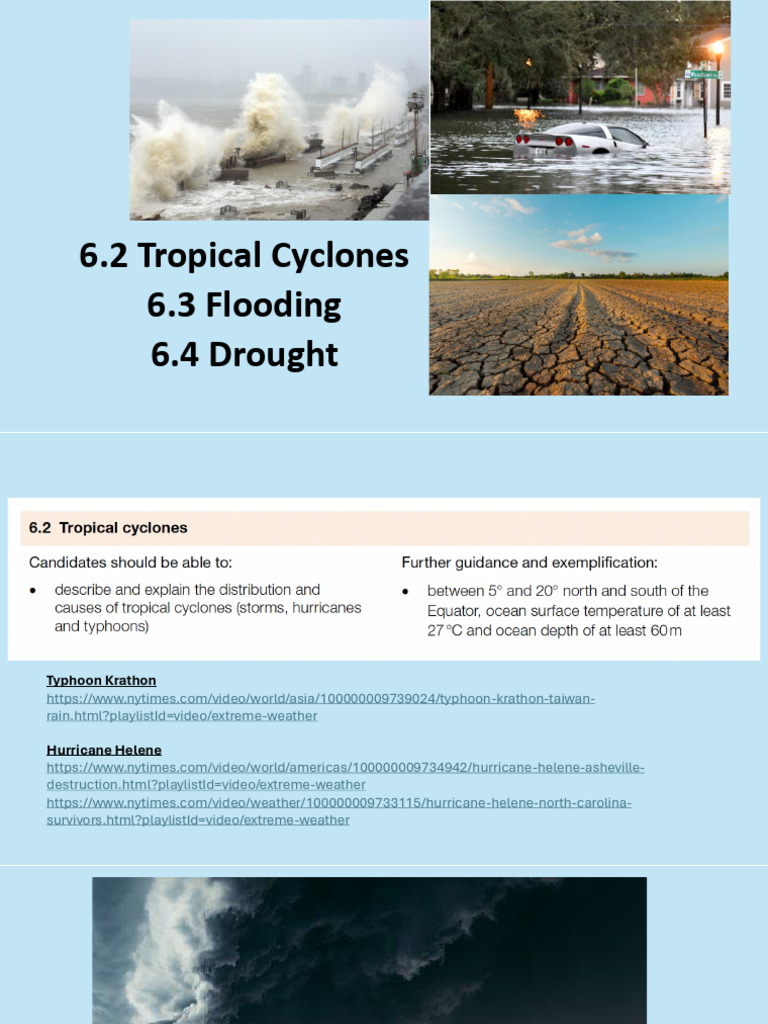 Unit 6 - Natural Hazards - Cyclones - Floods - Droughts 3 | PDF ...