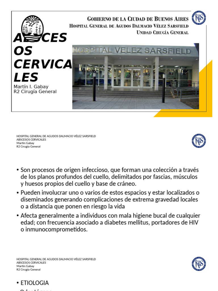 Abscesos Cervicales: Causas y Tratamiento | PDF | Cabeza y cuello ...