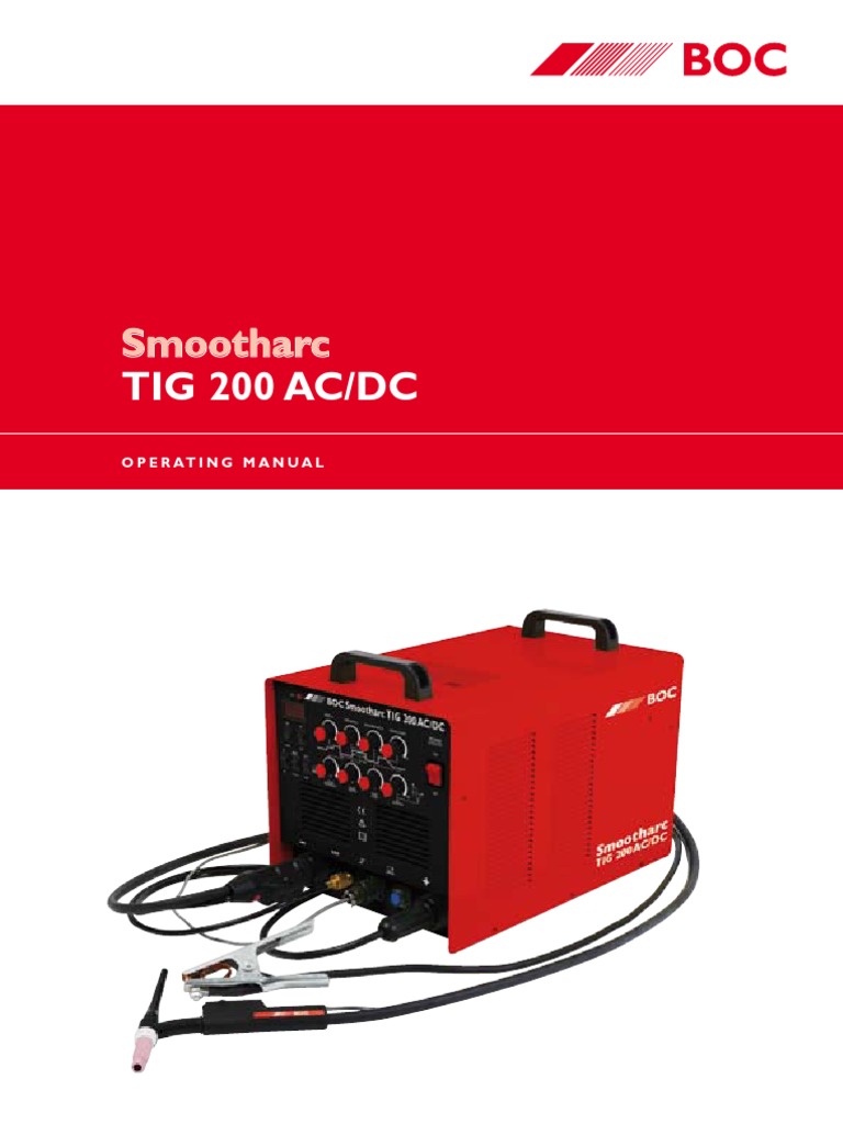 BOC_Smootharc_Tig_200_ACDC_Manual | Welding | Materials BOC_Smootharc_Tig_200_ACDC_Manual | Welding | Materials