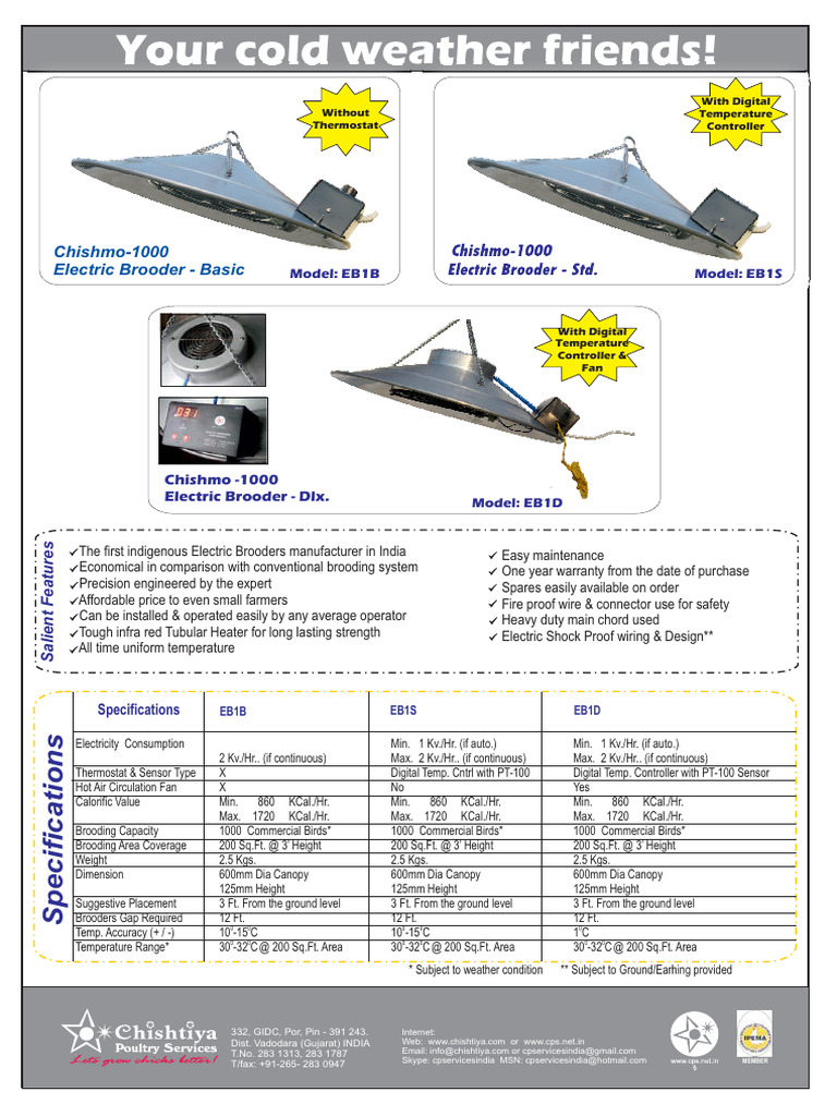 Electric Brooders for Small Farmers | PDF | Manufactured Goods