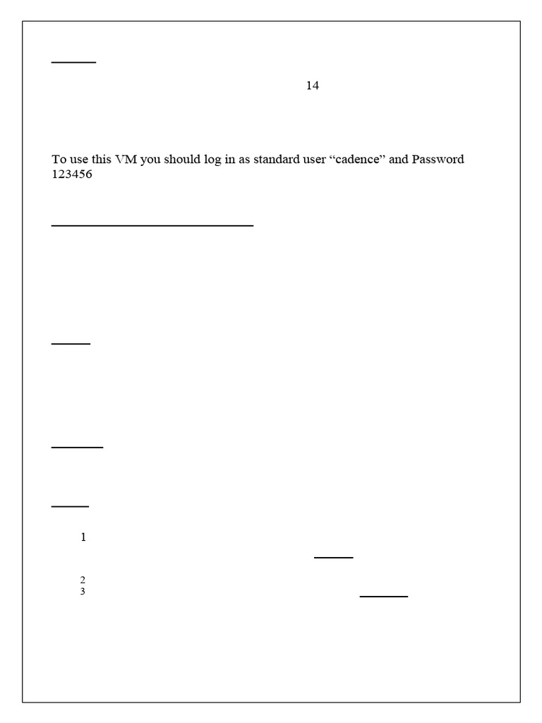 Virtual Machine Setup for Cadence Tools | PDF